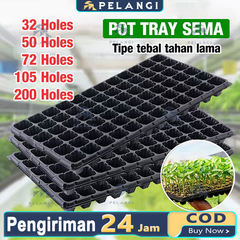 Jual [10 Pcs]Tray Semai / Alat Semai Benih / Pot Hidroponik Potray 0 ...