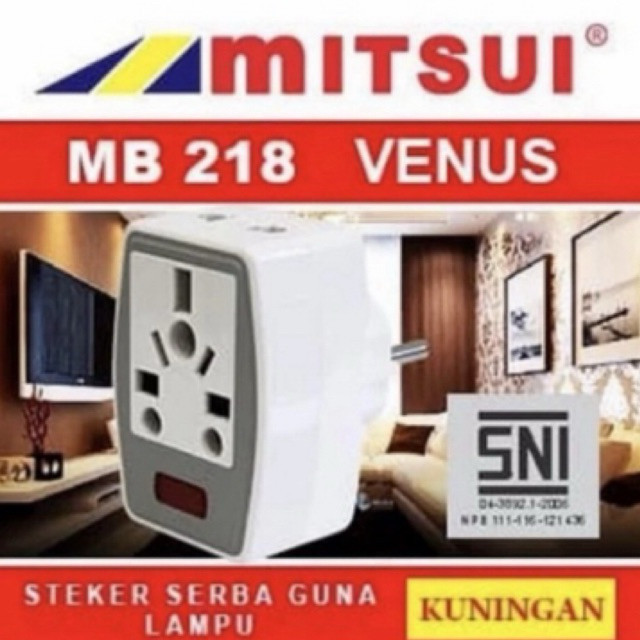 Jual Mitsui MB 272 Venus - Steker Serbaguna - Colokan Lampu Indikator ...