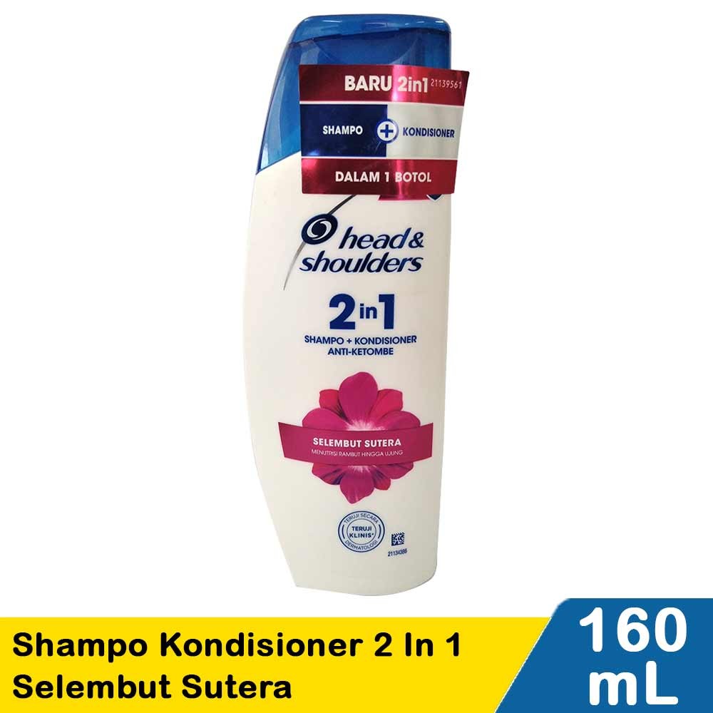 Jual HEAD &SHOULDERS SHAMPO + KONDISIONER 2 IN 1 SELEMBUT SUTERA 160mL ...