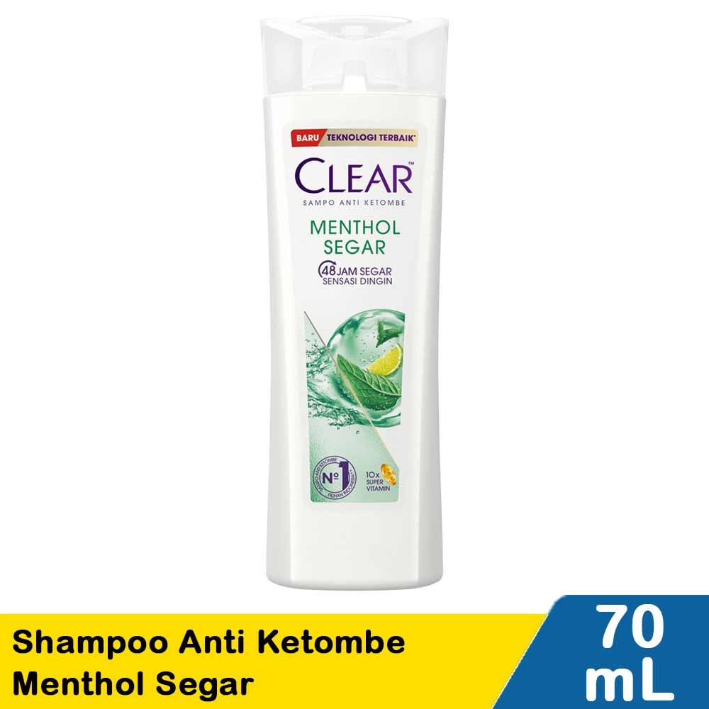 Jual CLEAR SHAMPOO ANTI DANDRUFF MENTHOL SEGAR 70mL | Shopee Indonesia