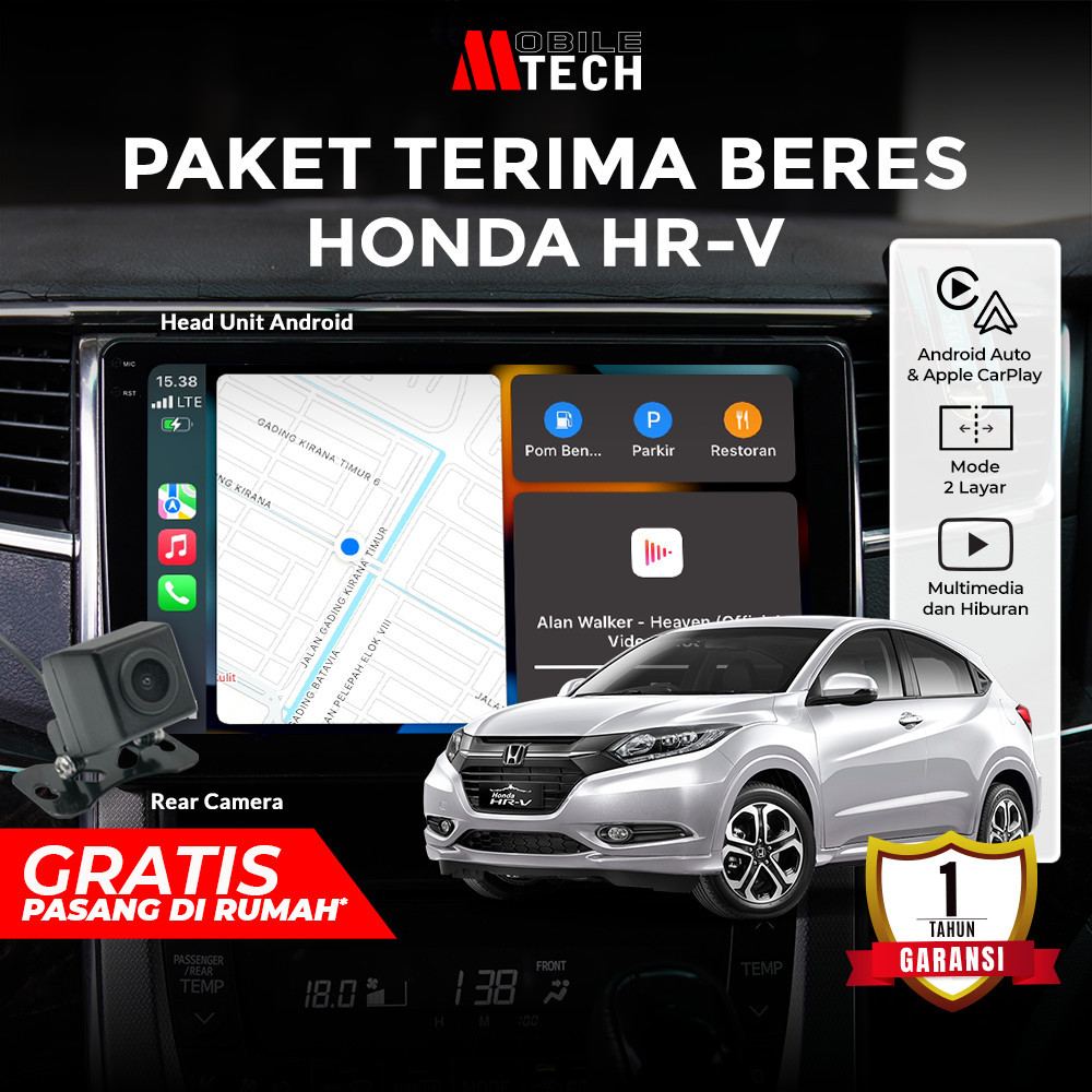 Jual MobileTech Upgrade Head Unit Android Honda HRV Paket Lengkap Plug ...