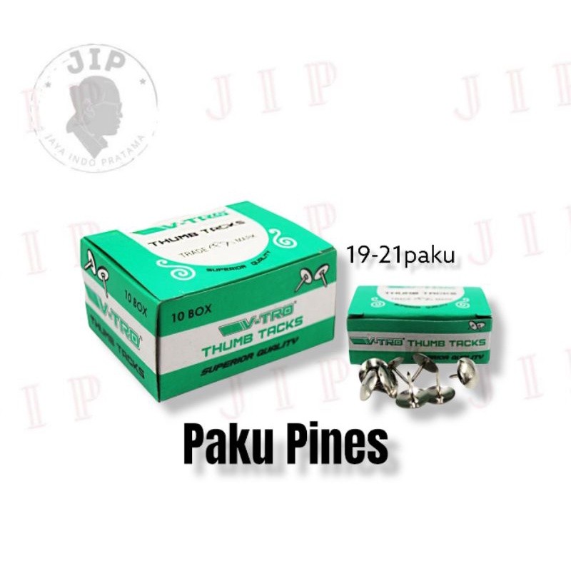Jual Paku Pines Paku payung (1pack kecil) - Thumb Tacks / Peniti Hijab ...