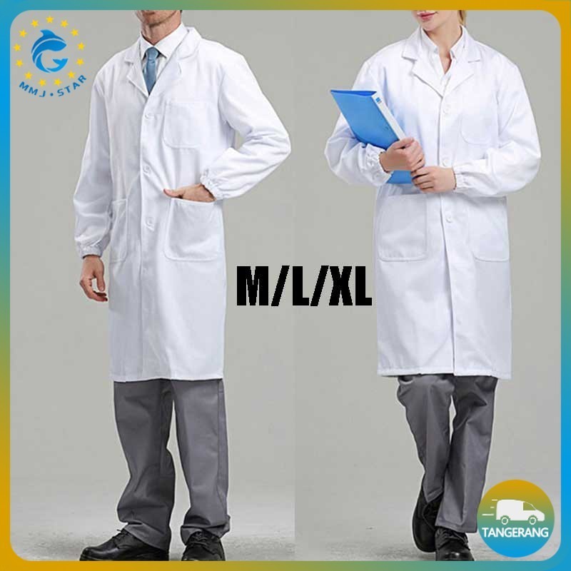 Jual WOLDANSHOP Jas Praktek Laboratorium Baju Lab Lengan Panjang Jas ...