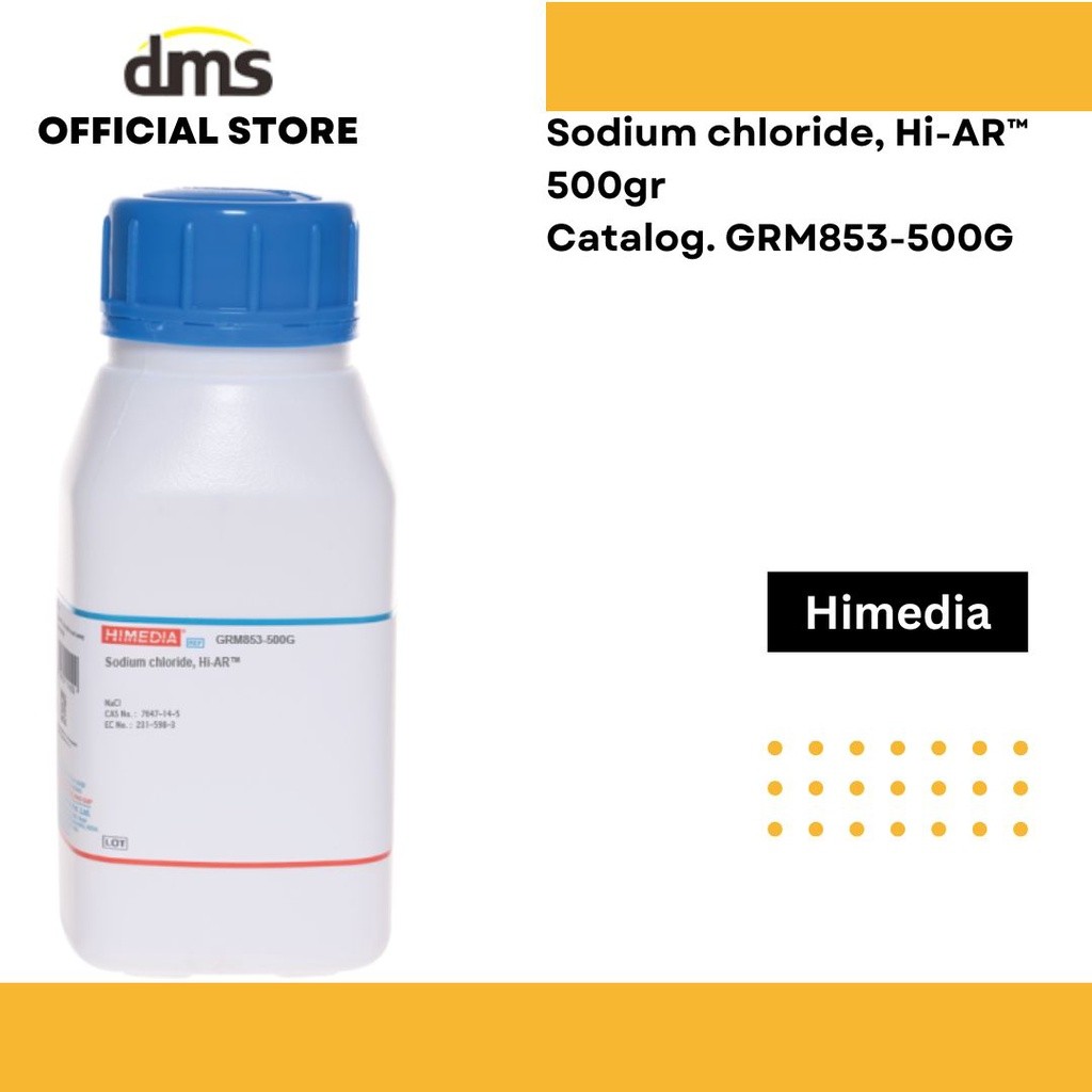 Jual Sodium Chloride NaCl Himedia 500 gr Garam Lab Natrium Klorida ...