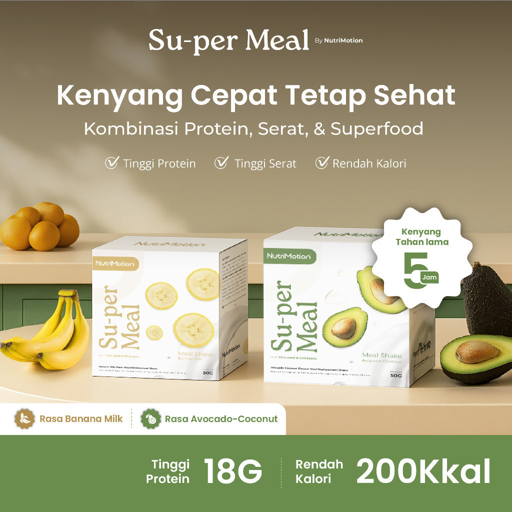 Jual [TRIAL 1 SACHET SUPERMEAL] Nutrimotion Supermeal| Meal Replacement ...
