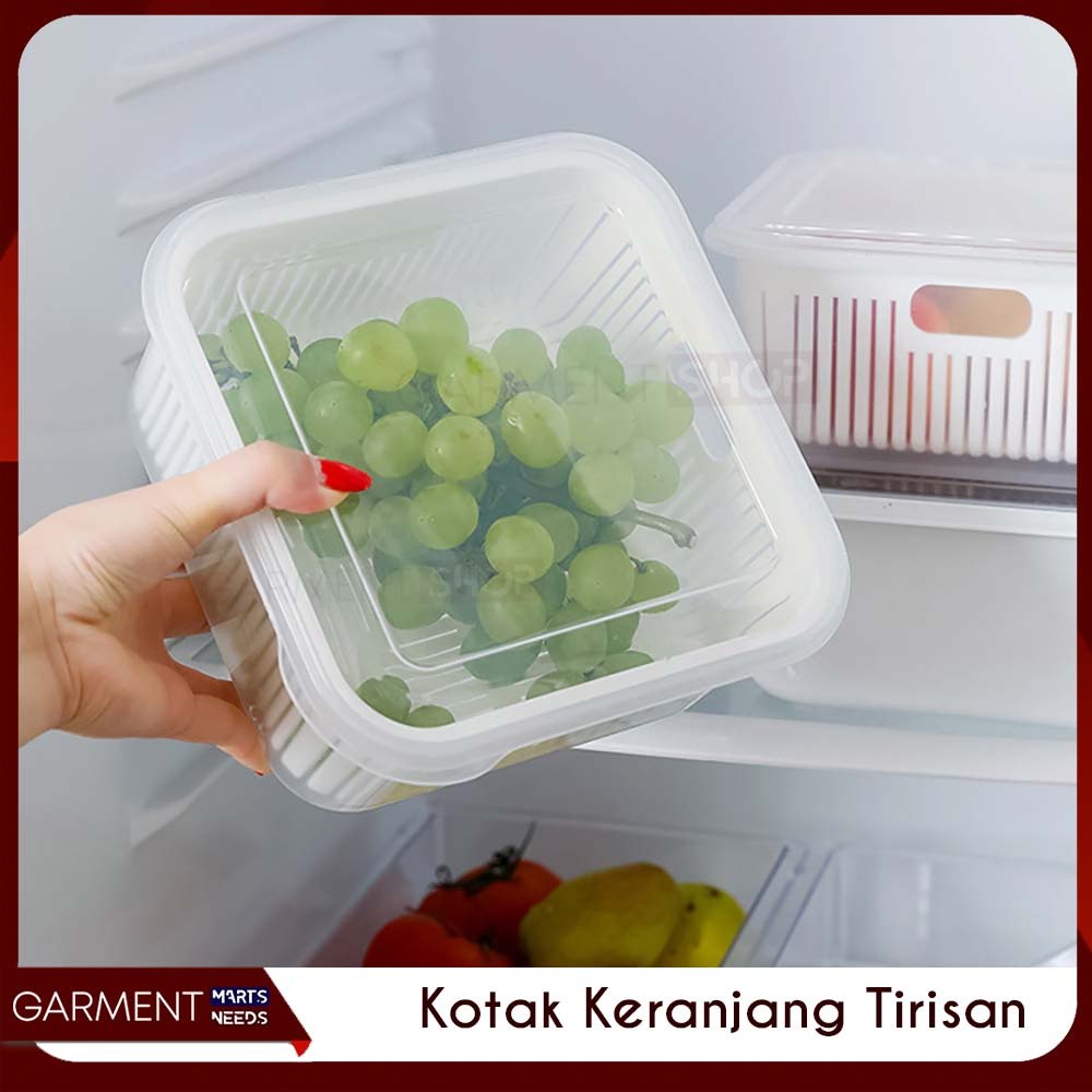 Jual Tempat Buah Sayur Saringan Serbaguna Kotak Penyimpanan Kulkas ...