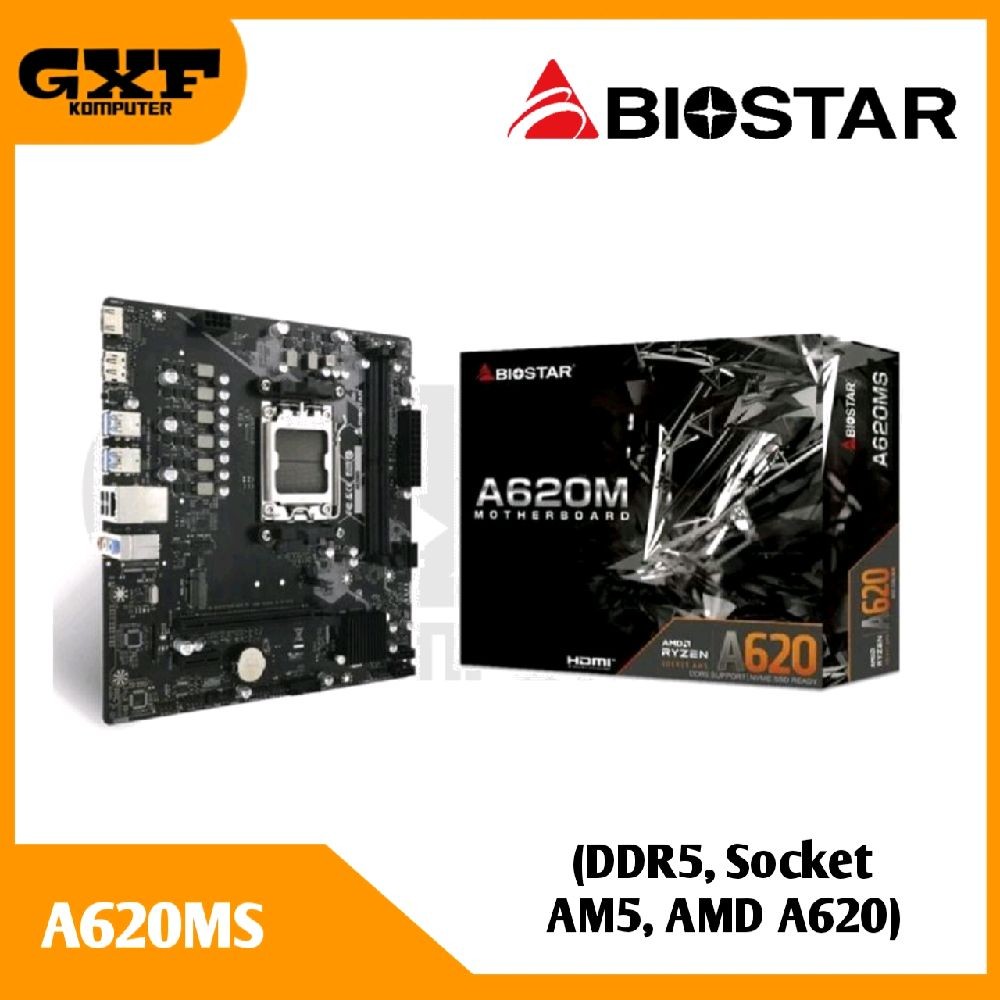 Jual Biostar A620MS (DDR5, Socket AM5, AMD A620) | Shopee Indonesia