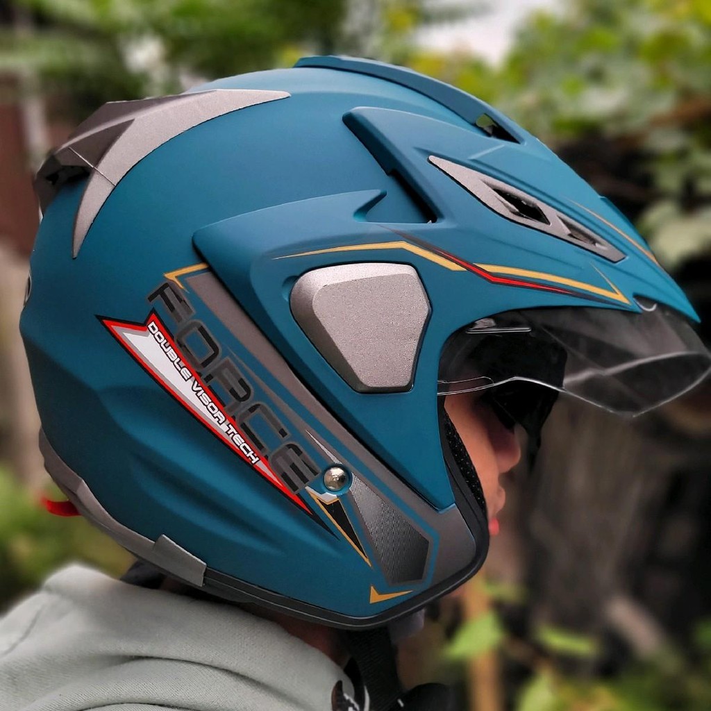 Jual Helm Force SNI original anti pecah ada anti malingnya garansi Kaca ...
