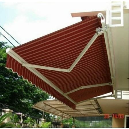 Jual Canopy Awning Gulung Otomatis manus / Kanopi Kain / Kanopi Lipat ...