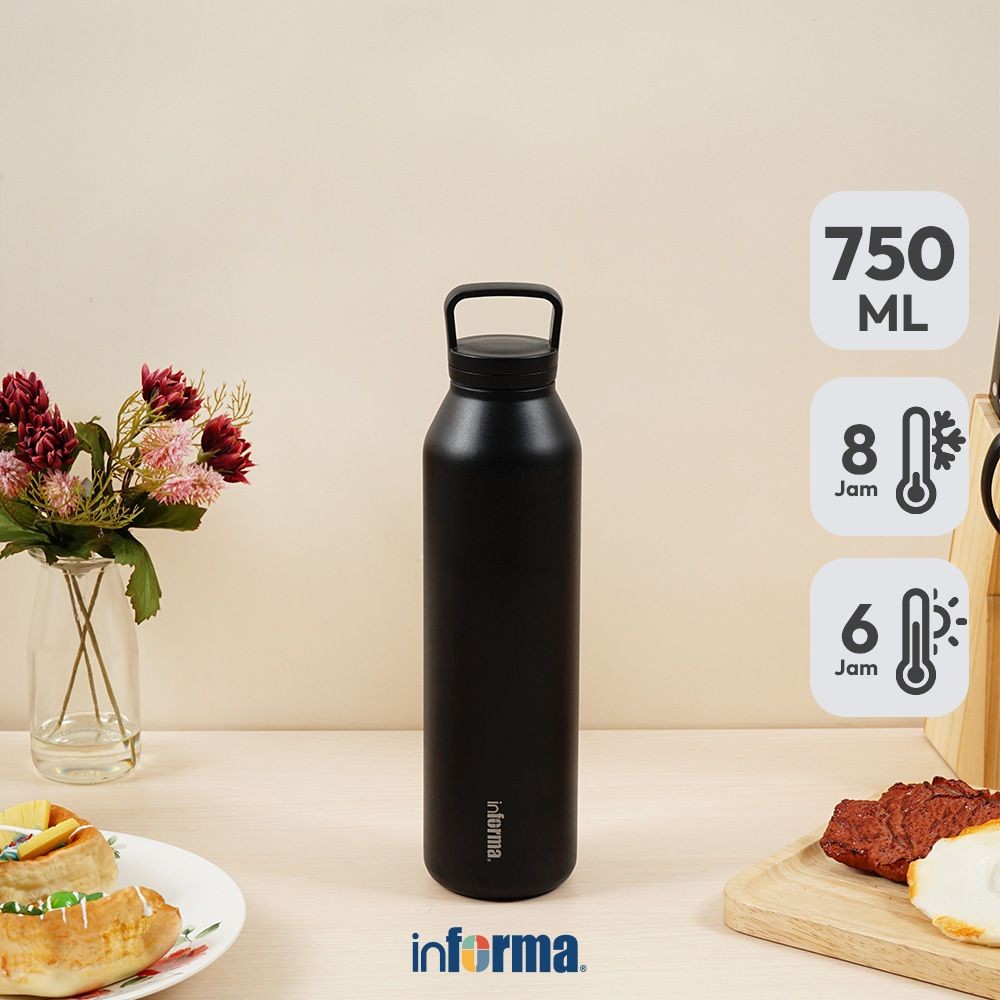 Jual Informa Garrick Botol Vacuum Flask Stainless Steel 750 ml - Hitam ...