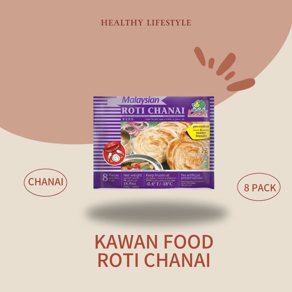 Jual KAWAN FOOD ROTI CHANAI ISI 8 PCS | Shopee Indonesia
