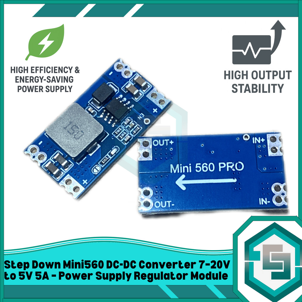 Jual Step Down Mini560 DC-DC Converter 7–20V to 5V 5A – Power Supply ...