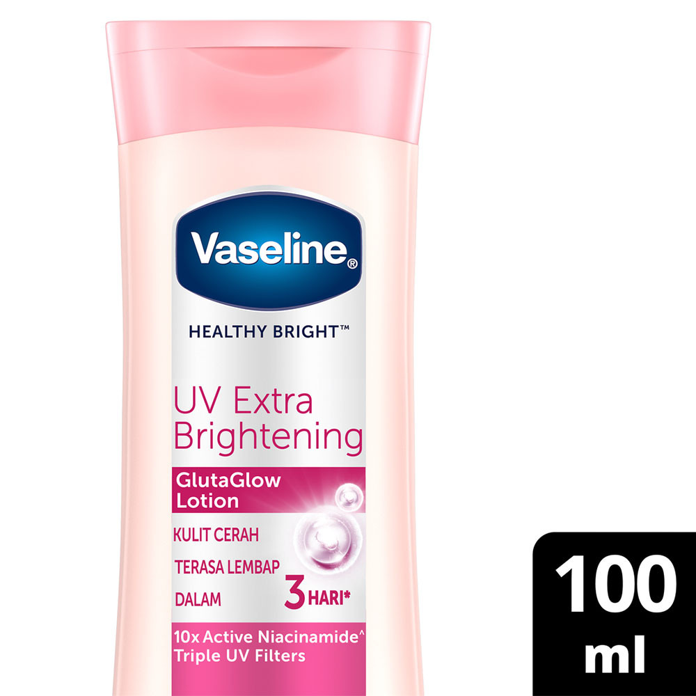 Jual VASELINE BODY LOTION HEALTHY BRIGHT UV EXTRA BRIGHT 100mL | Shopee ...