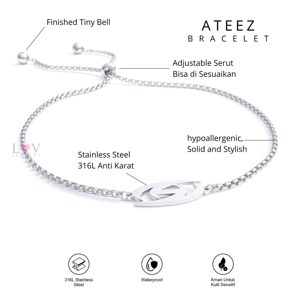 Jual Gelang ATEEZ ATINY Edition Kpop Inspired Bracelet Aksesoris ...