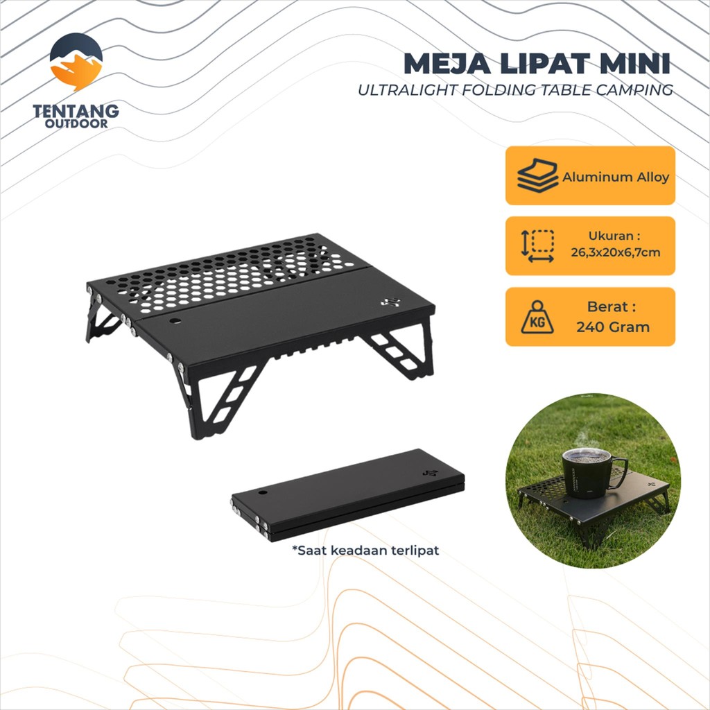 Jual Meja Mini Portable CLS Ultralight Folding Table Camping Hiking ...