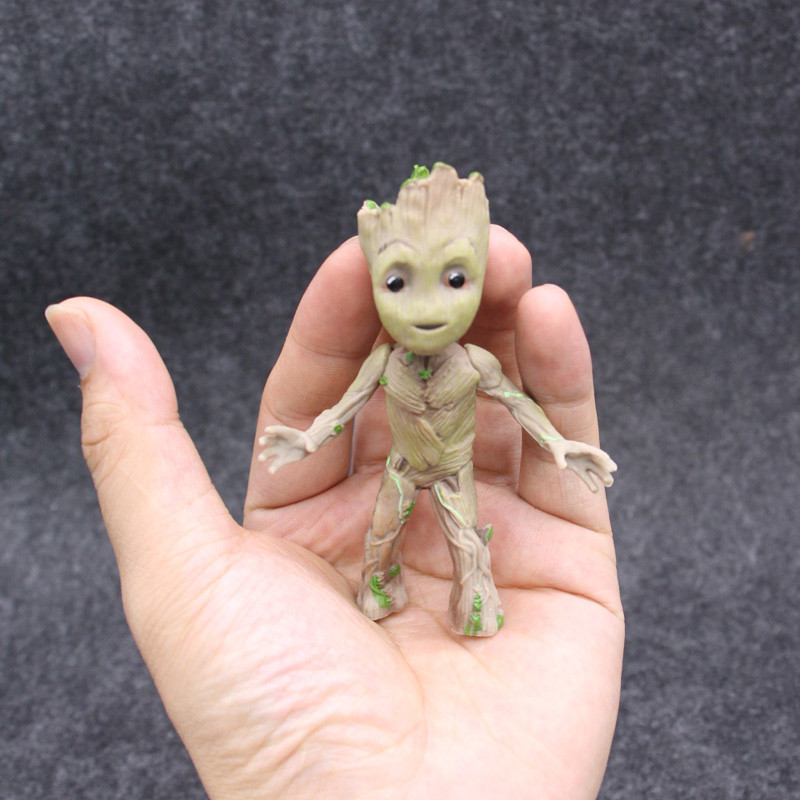 Jual Groot Tiny Cute Baby Tree Man Stand Ver Action Figure Toys 10cm ...