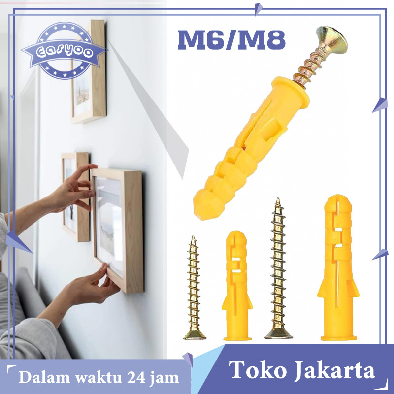 Jual Skrup Tembok Expansion Screw Fiser S6 M6*30mm M8*40mm | Shopee ...