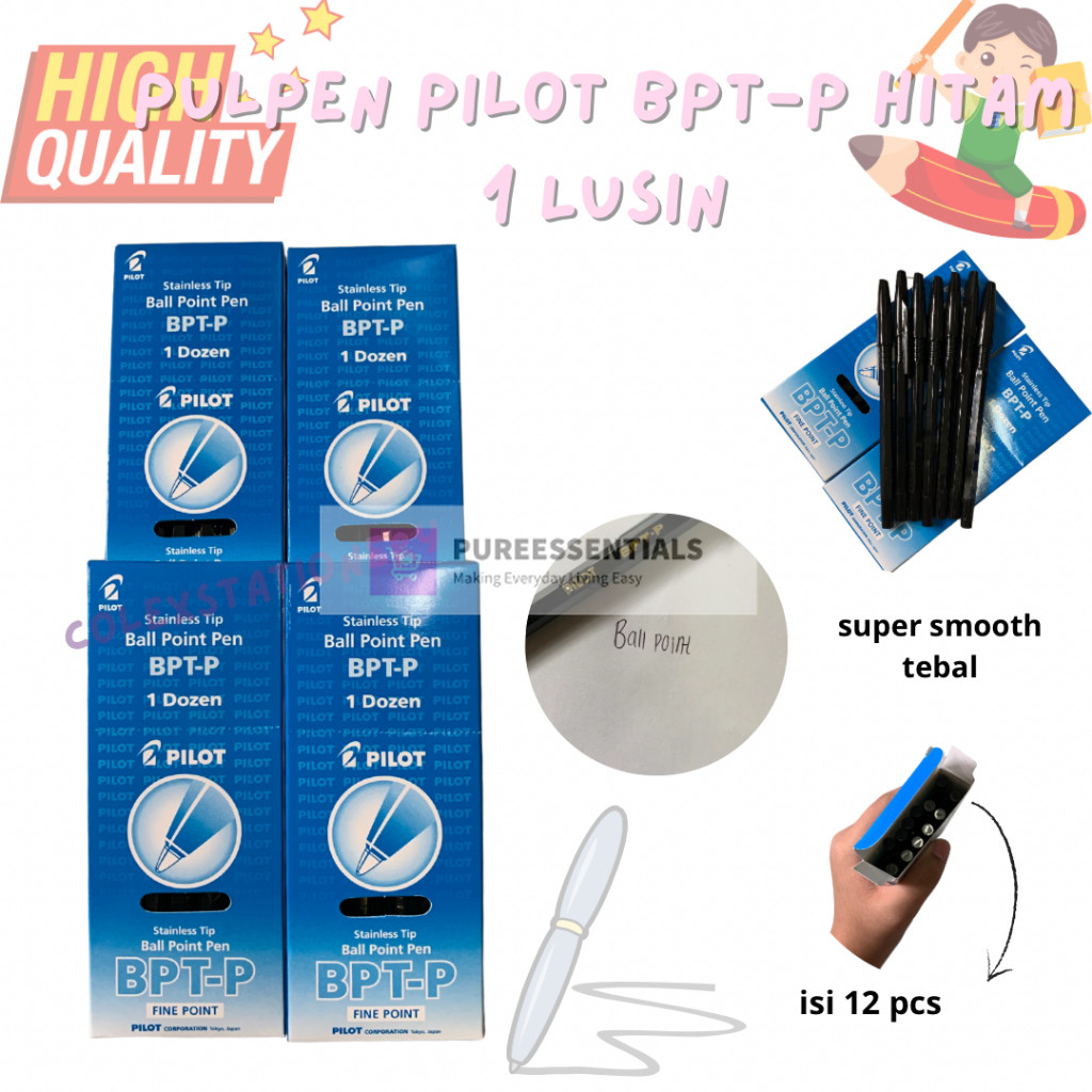 Jual Pulpen Pilot BPT-P Fine Point / Ballpoint Pilot Bptp 0.7 Tinta ...