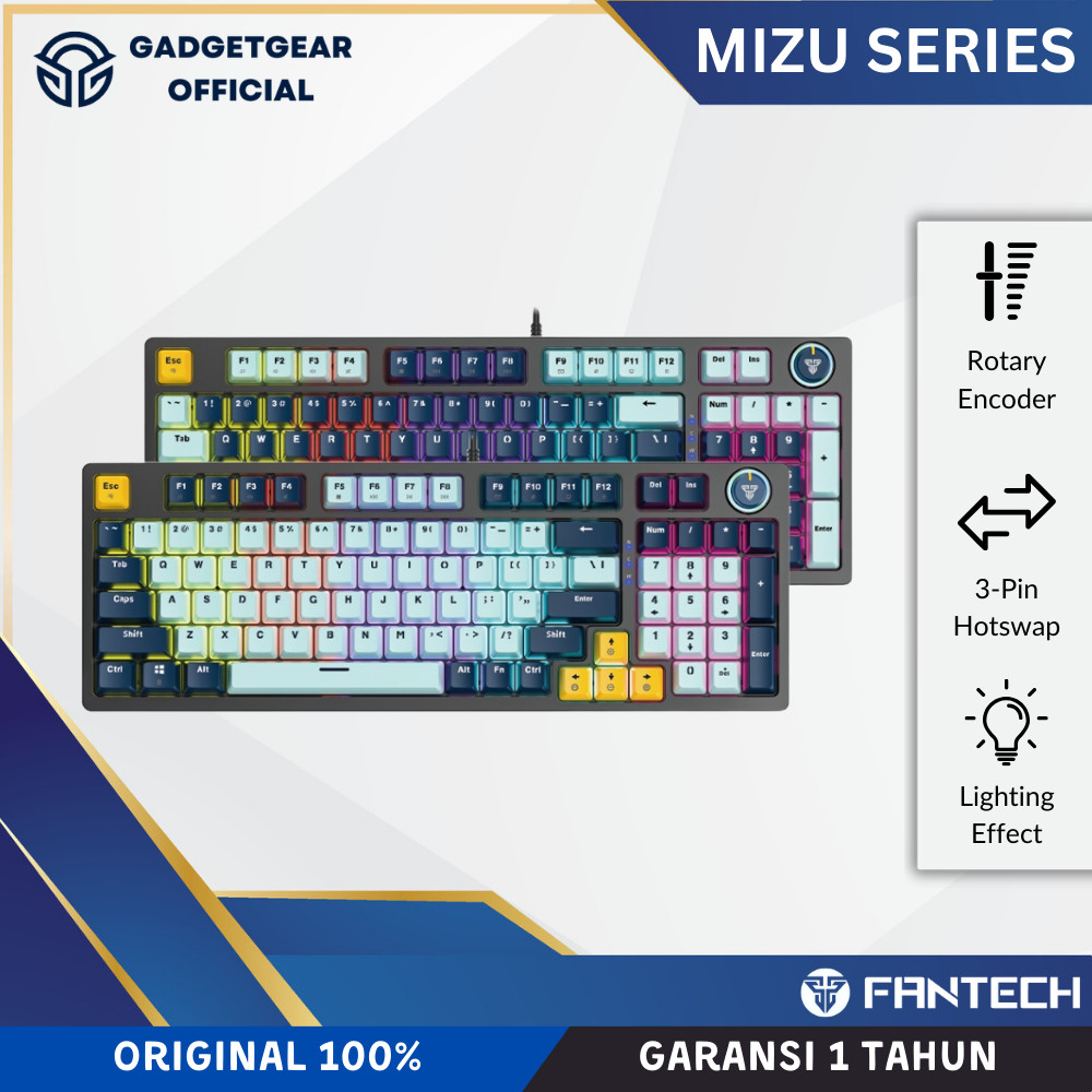 Jual Fantech ATOM Mizu Series Mechanical Keyboard Gaming Hotswappable 3 ...