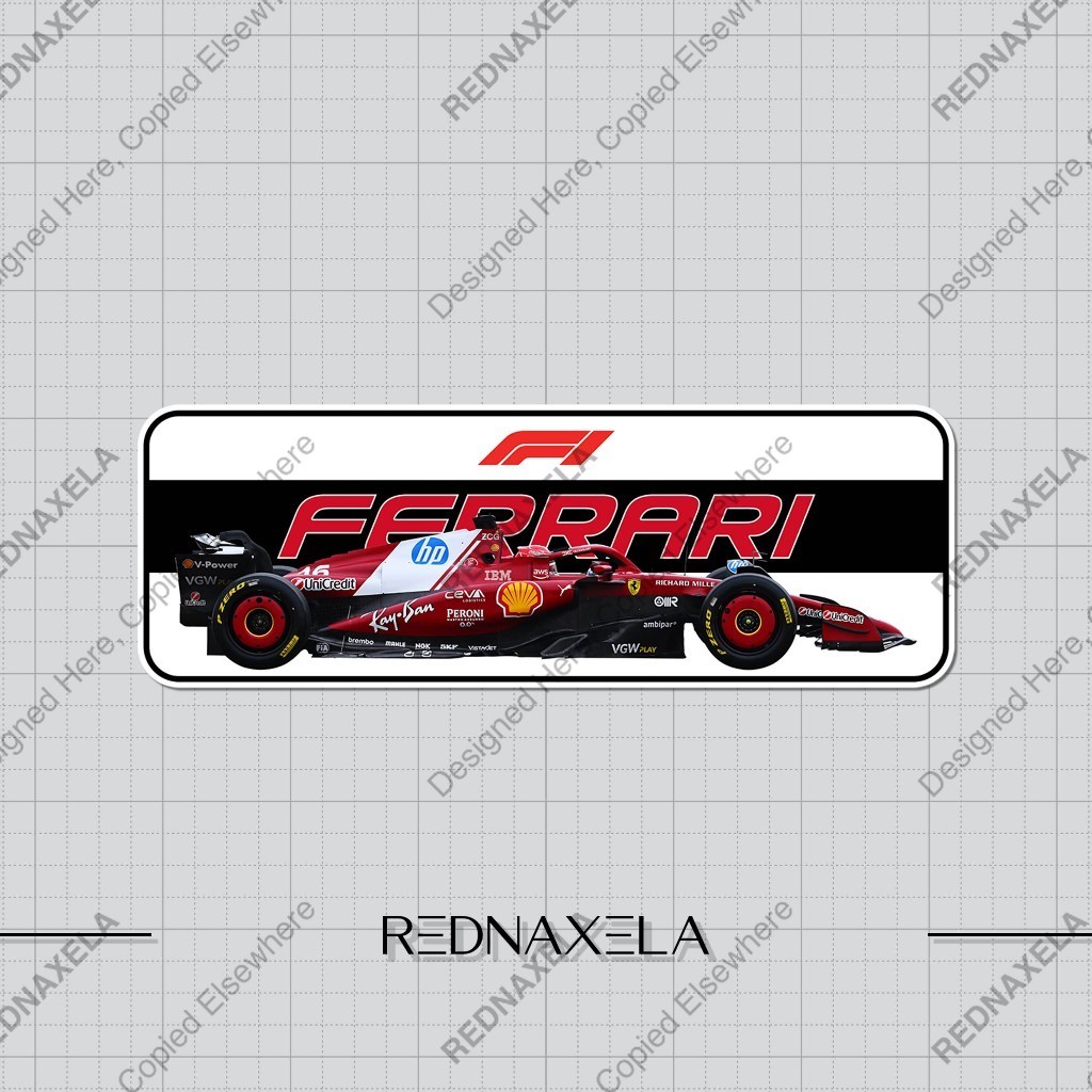 Jual Stiker Vinyl Formula 1 Racing Team Ferrari Outdoor High Quality ...