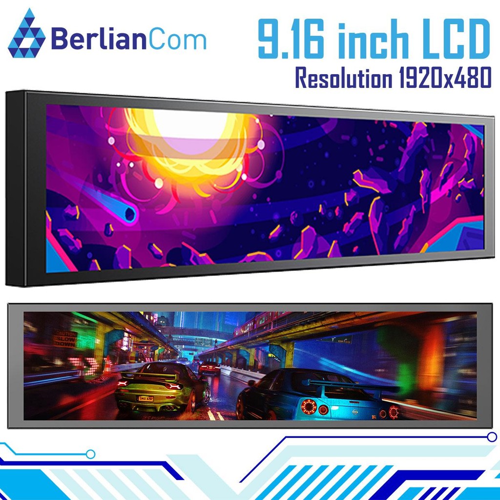 Jual JUNGLE LEOPARD 9.16 inch LCD Display BLACK Chassis Secondary ...