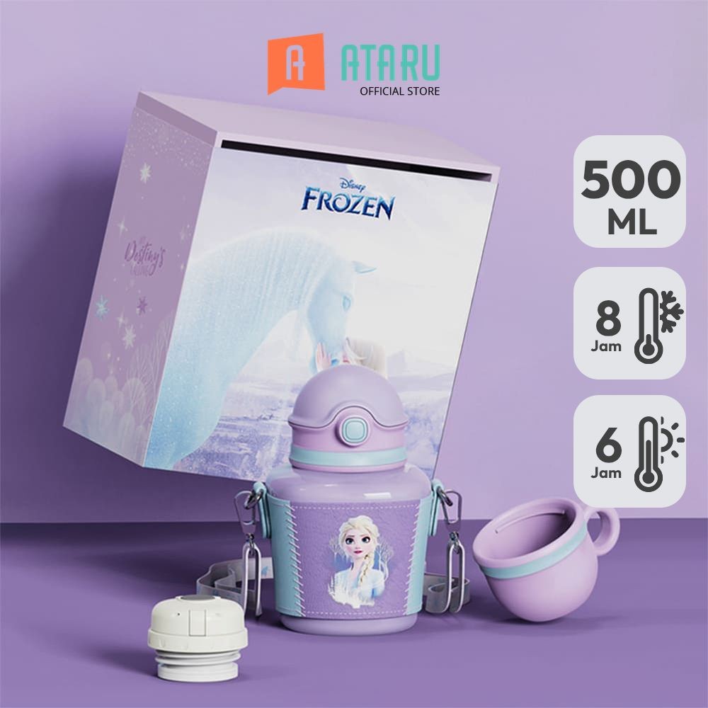 Jual Ataru Botol Vacuum Flask Stainless Steel Frozen 500 ml - Ungu ...