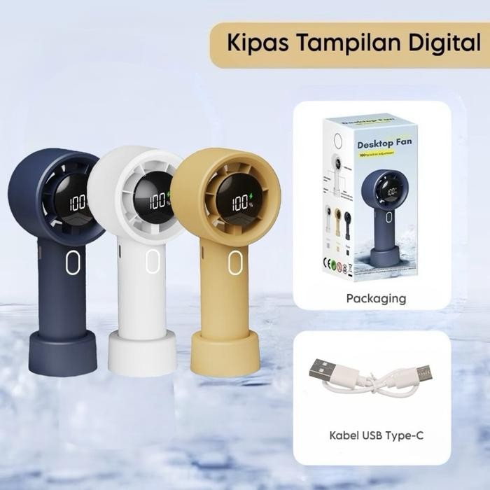 Jual [ 221 ] Kipas Angin Mini Portable 100 Speed / Mini Fan Turbo ...