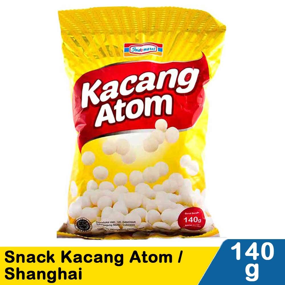 Jual INDOMARET SNACK KACANG ATOM / SHANGHAI 140g | Shopee Indonesia