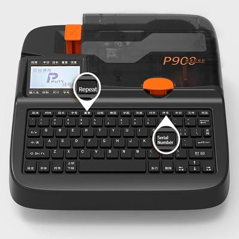 Jual Number tube printer PVC sleeve sticker fully automatic handheld ...