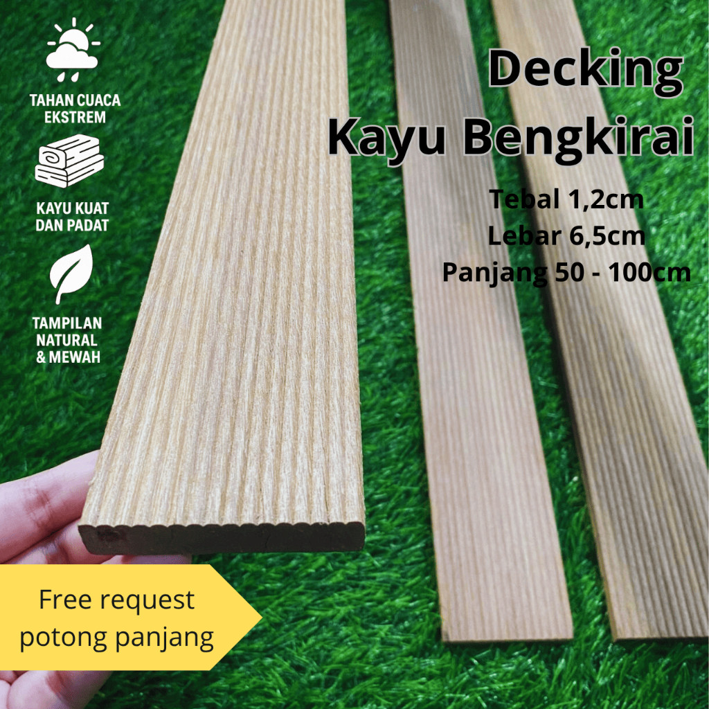 Jual [SA] Decking Kayu Bengkirai Batangan - Papan Lantai dan Pagar ...