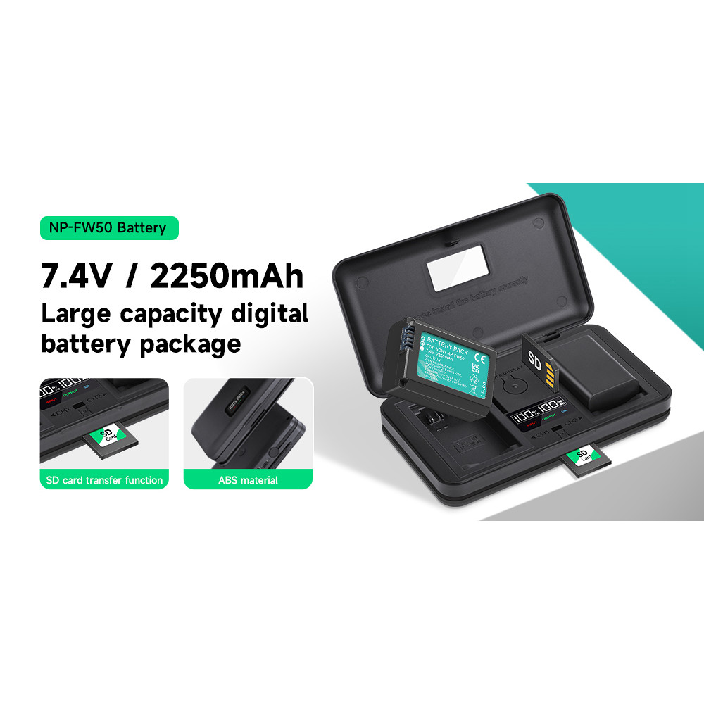 Jual PALO 4590mAh NP-FV100 NP-FV70 Battery with 5V/2A Type-C Input for ...