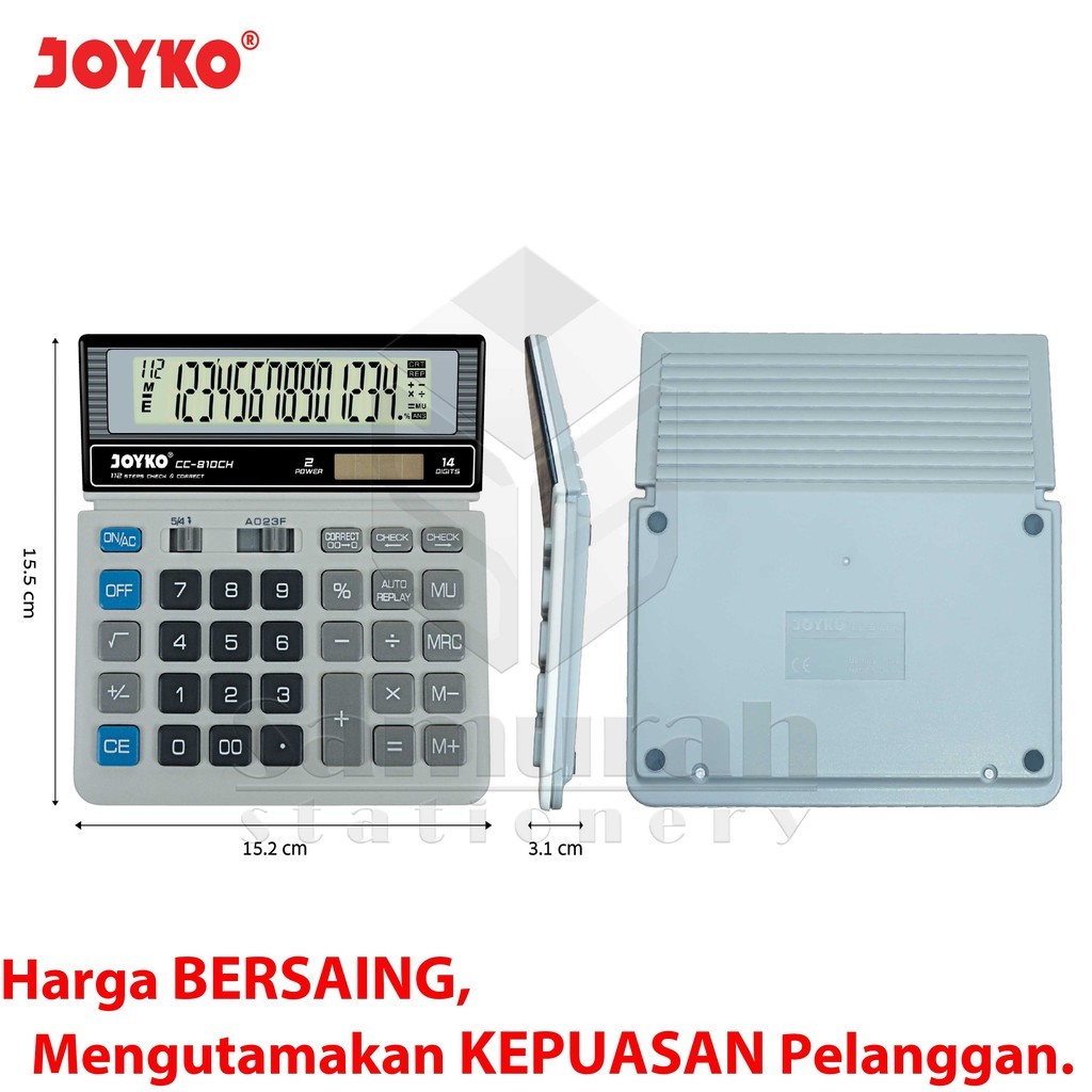 Jual Kalkulator Meja Joyko CC 810CH / Mesin Hitung CC-810 CH ...