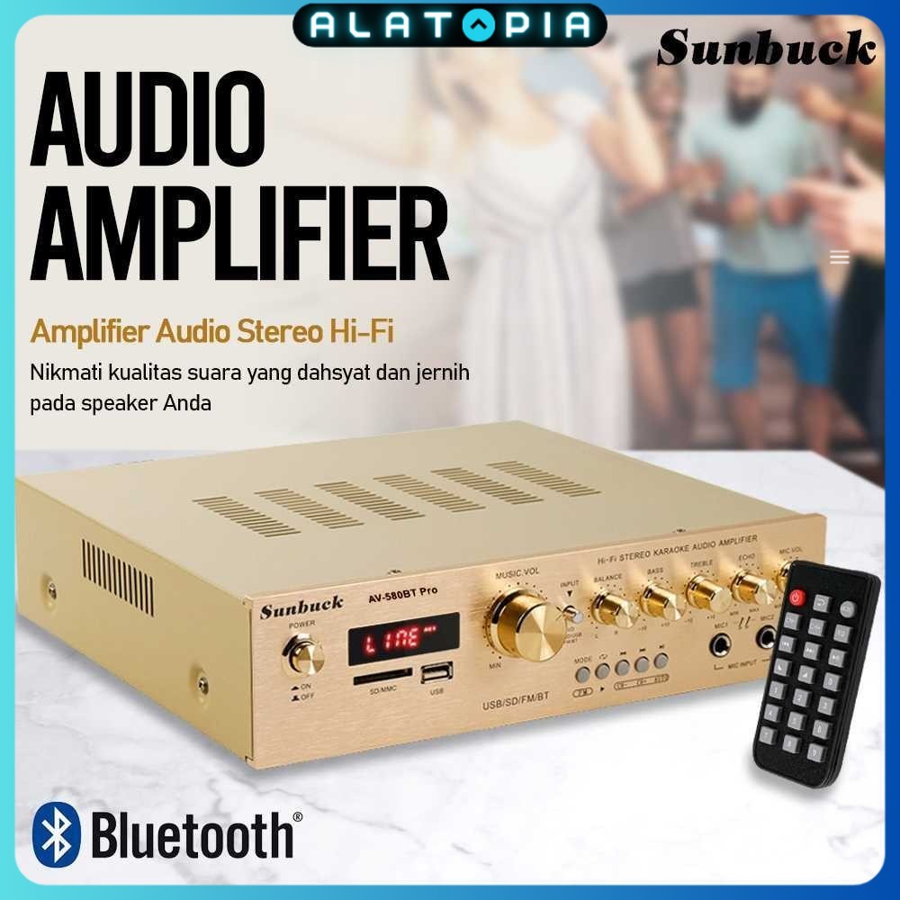 Jual Sunbuck Bluetooth EQ Stereo Hi-Fi Amplifier Karaoke Optical 5CH ...