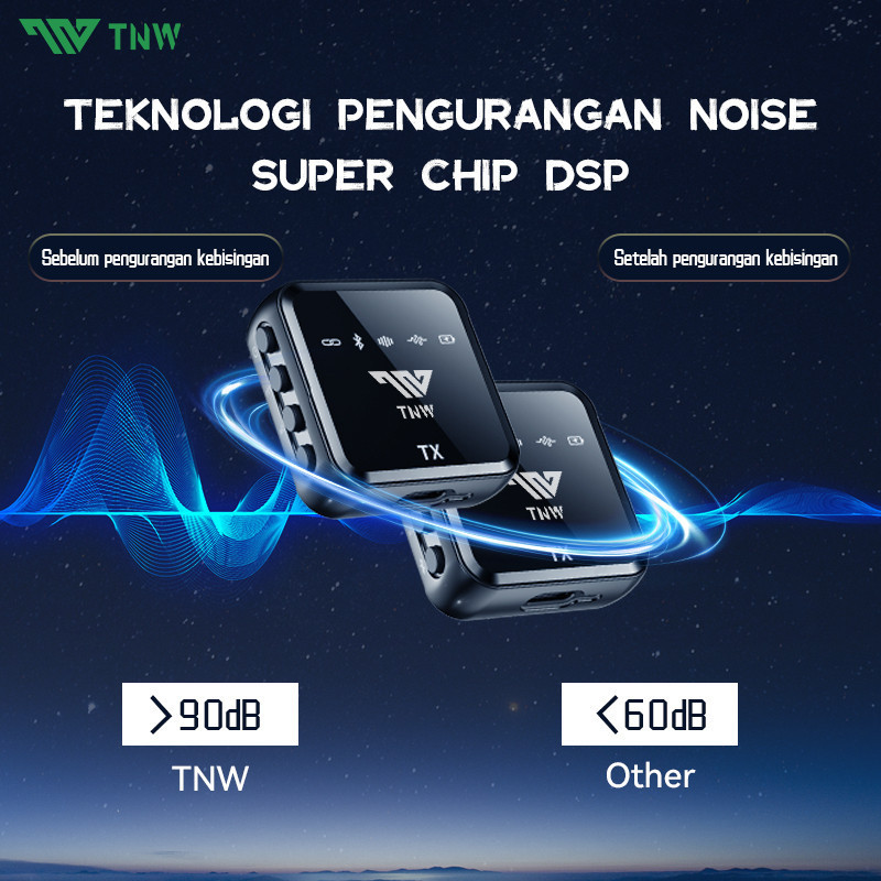 Jual TNW N12/N13 Wireless Microphone Clip On 2 Mikrofon Clip On ...