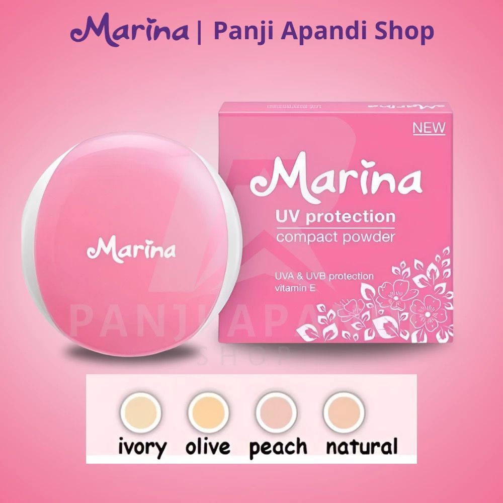 Jual MARINA Compact Powder UV Protection 12gr Bedak Padat / Bedak ...