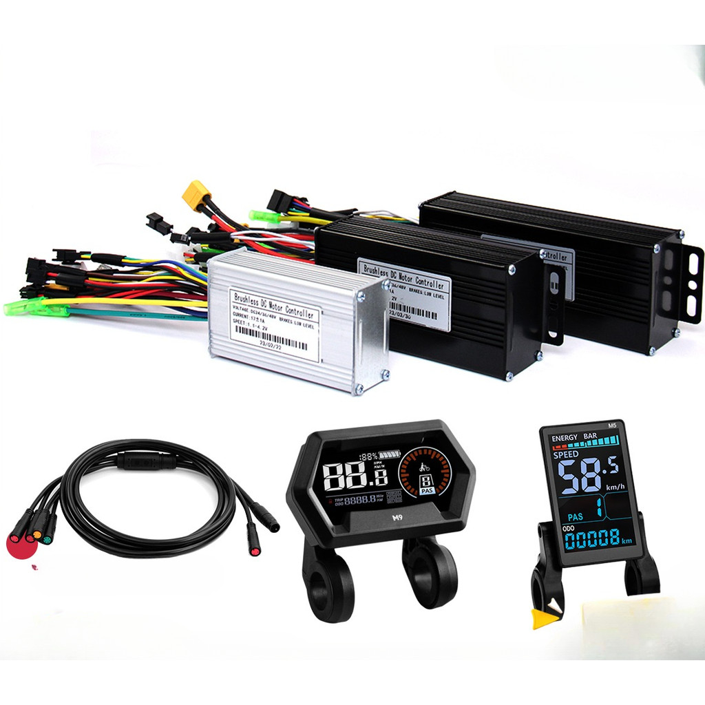 Jual Three-Mode Ebike Controller 17A 26A 30A 40A 36V/48V with Learn Function LCD M9 M5 Display ...