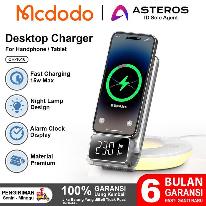 Jual MCDODO Stand Holder 2 In 1 Wireless Charger Magsafe FAST Charging ...