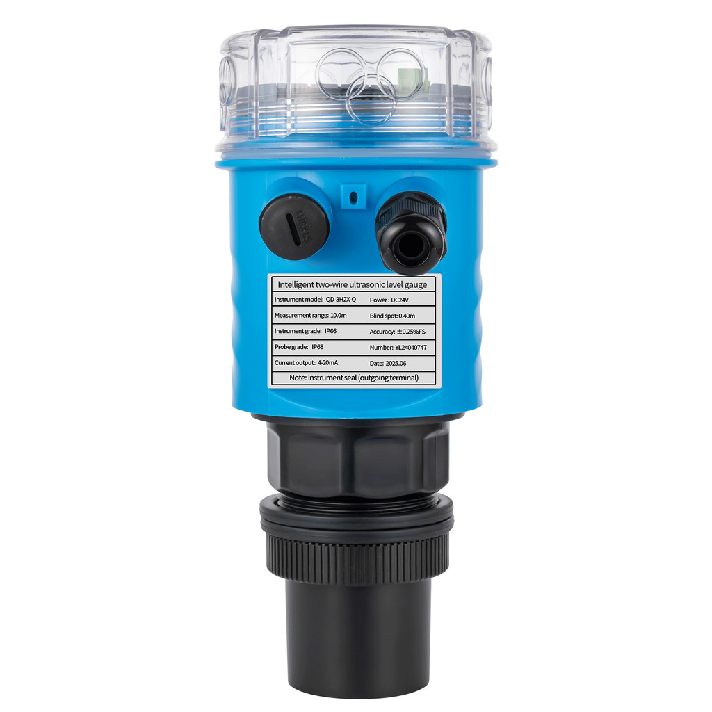 Jual Non contact 4-20mA IP68 Ultrasonic Liquid Level Meter 5m 10m Water ...