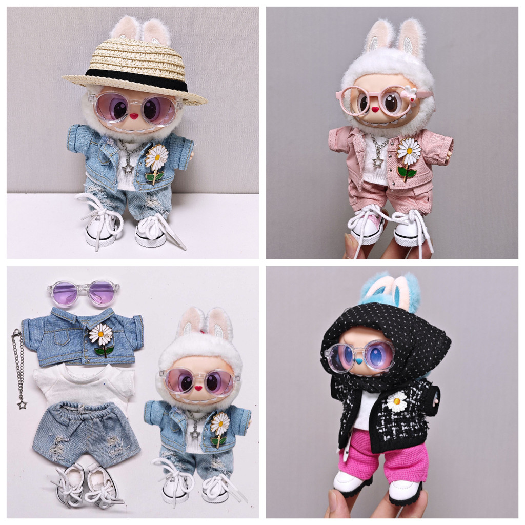 Jual For 17cm Labubu Clothing Set Korean Idol Gd Same Style Daisy 3.0 ...