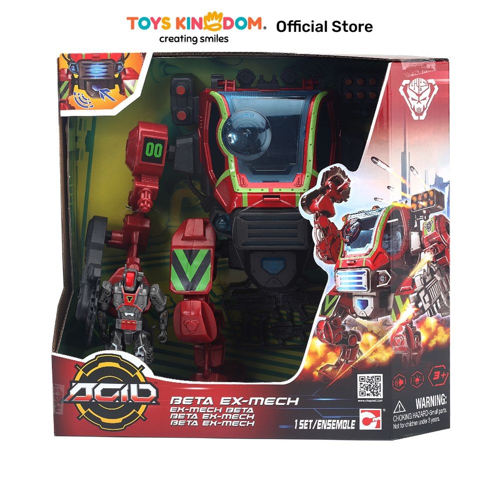 Jual Toys Kingdom Chap Mei Set Acid Robot Beta Ex-Mech - Merah Kids Toy ...