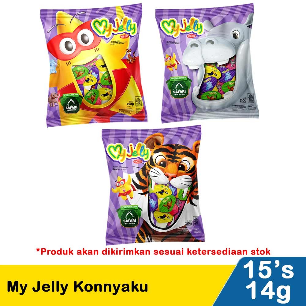 Jual WONG COCO MY JELLY KONNYAKU 15X14g | Shopee Indonesia