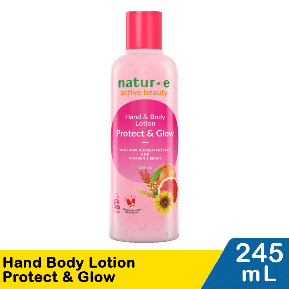 Jual NATUR-E HAND BODY LOTION PROTECT & GLOW 245mL | Shopee Indonesia