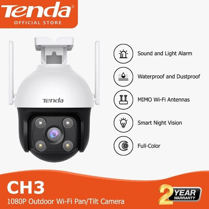 Jual Tenda CH3 IP Camera 2MP Wireless WiFi CCTV Kamera Outdoor 360 ...