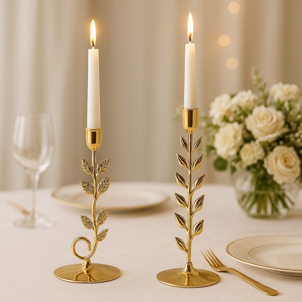 Jual Tempat Lilin Gold Dekorasi Meja Dinner | Shopee Indonesia