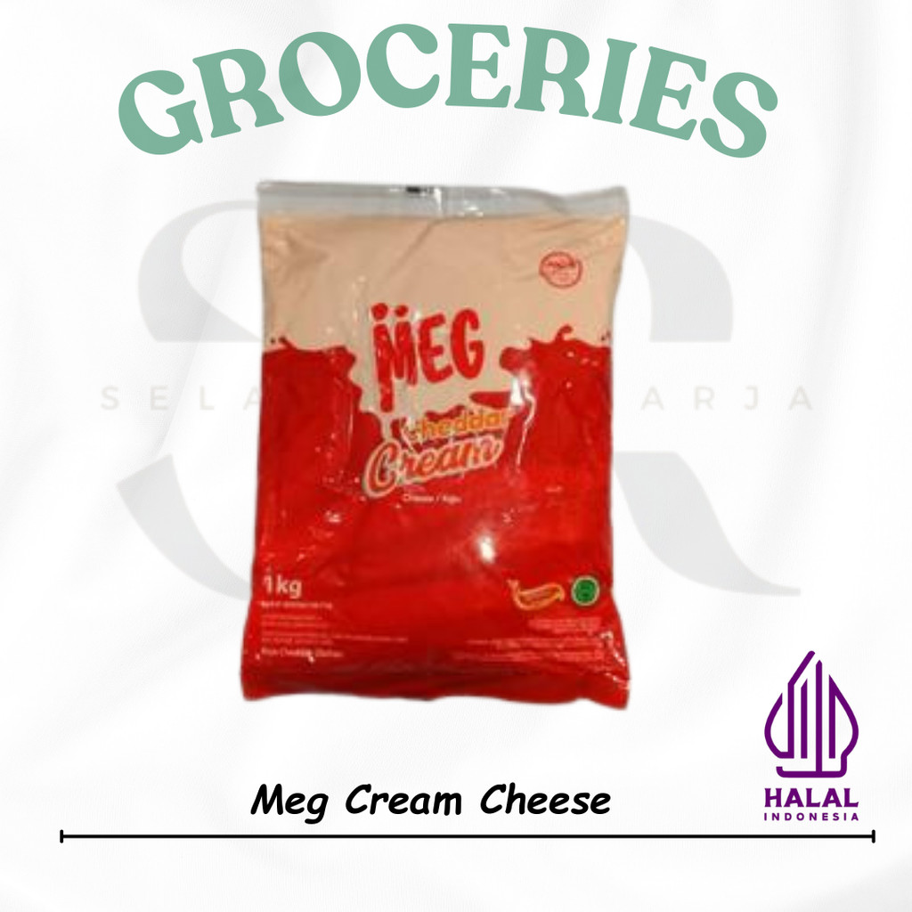 Jual Meg Cheddar cream cheese - Keju Chedar Krim Chese 1kg | Shopee ...