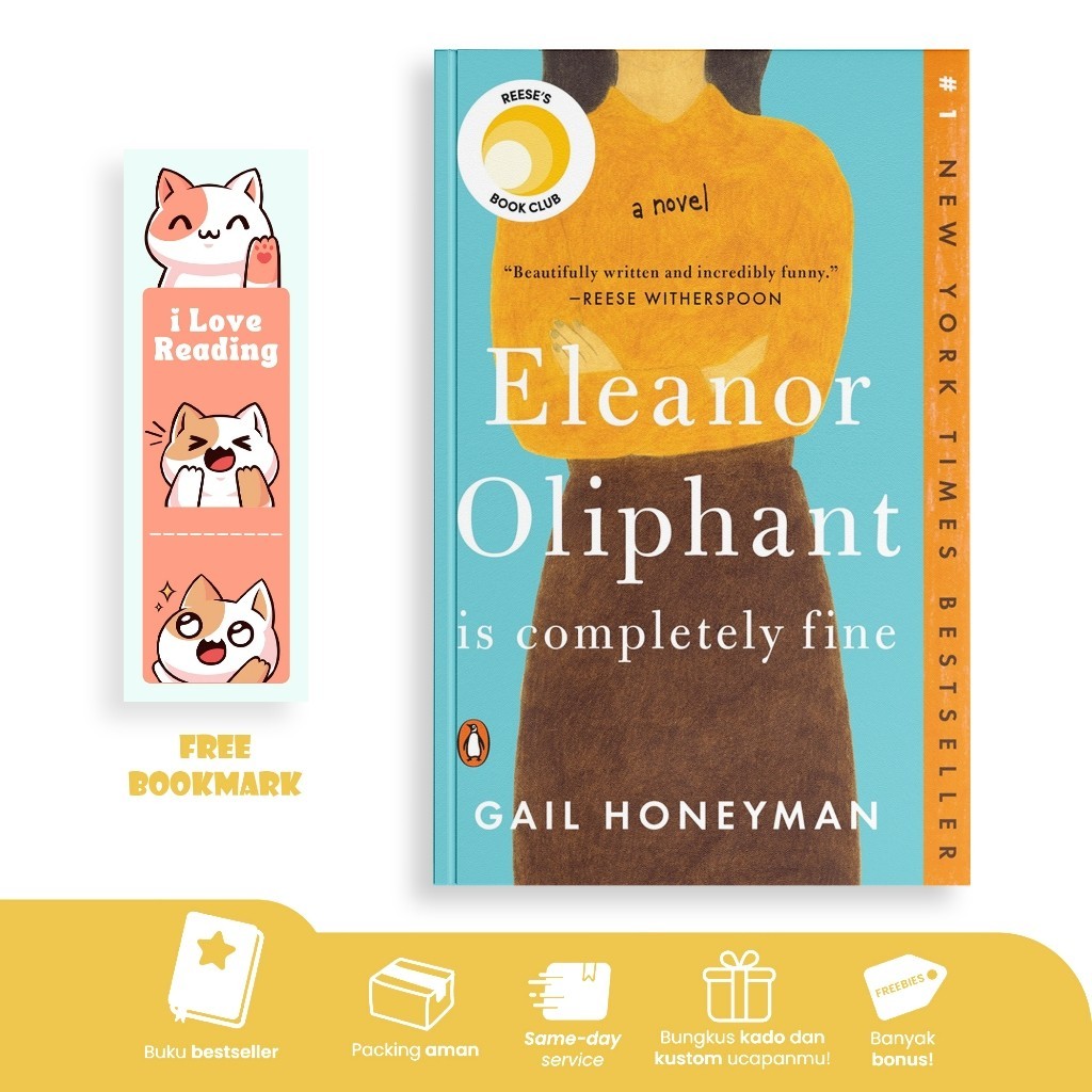 Jual Eleanor Oliphant is completely fine by Gail Honeyman | Shopee ...