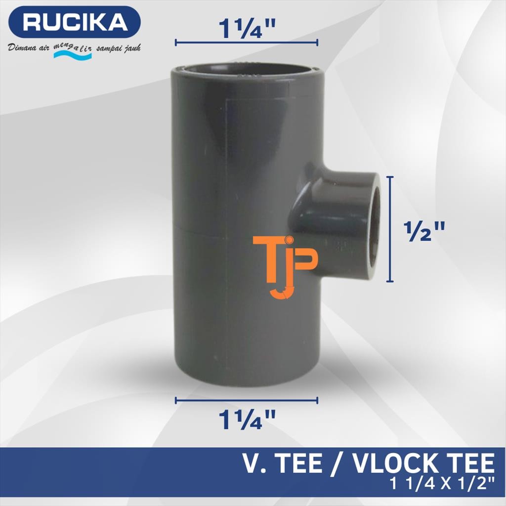 Jual V.TEE AW RUCIKA 1 1/4 X 1/2" | Shopee Indonesia