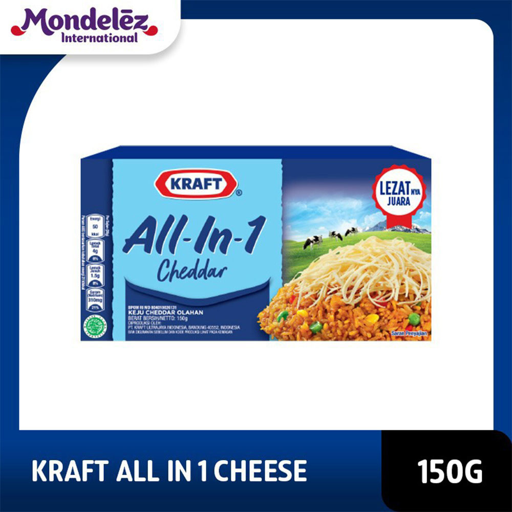 Jual KRAFT ALL IN ONE CHEDDAR 160/150g | Shopee Indonesia