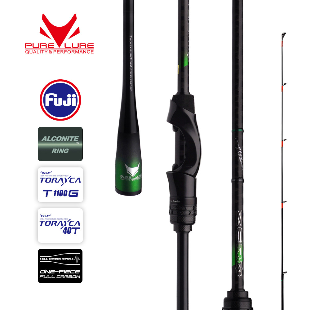 Jual PURELURE ZERO Small Bait Light High Carbon Long Throwing Rod Rock ...