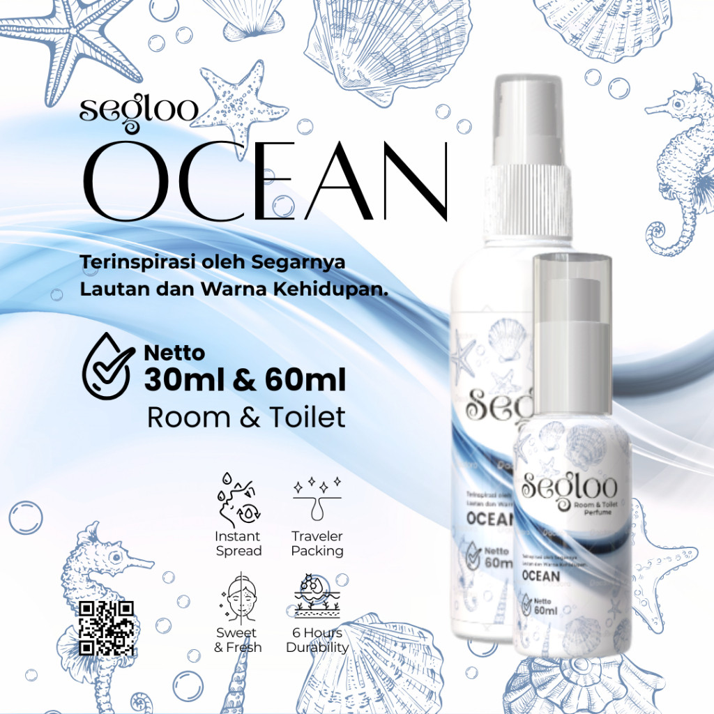 Jual Segloo - OCEAN - Parfum Ruangan - Parfum Toilet Spray - Segar ...